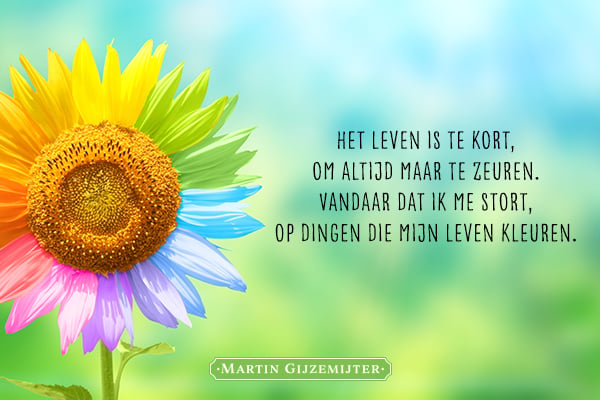 Gedicht over Kleuren - Dichtgedachten #787 - Martin Gijzemijter