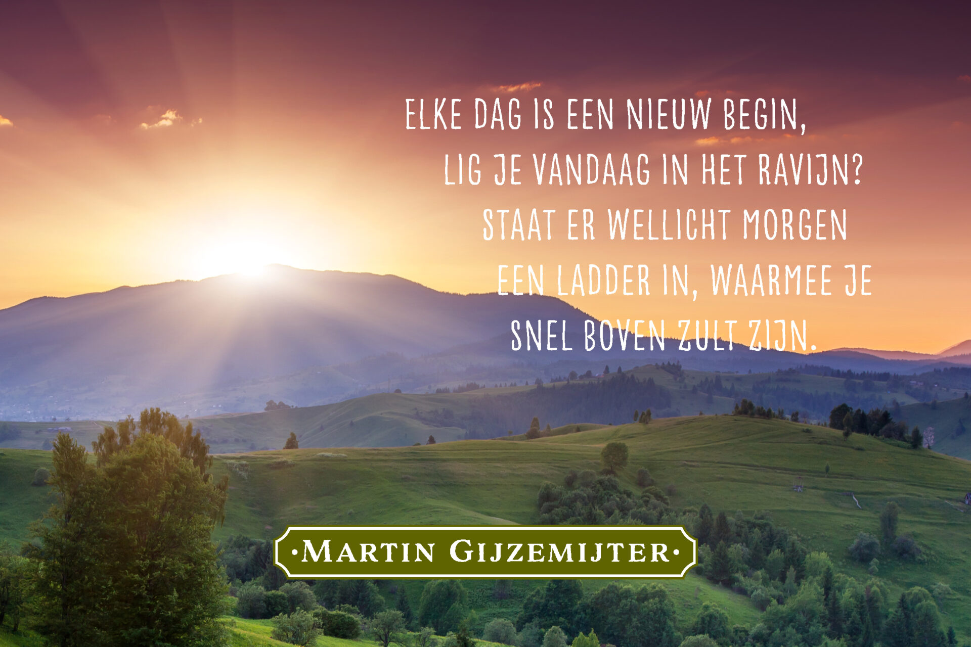 Gedichten over Nieuw Begin - Martin Gijzemijter